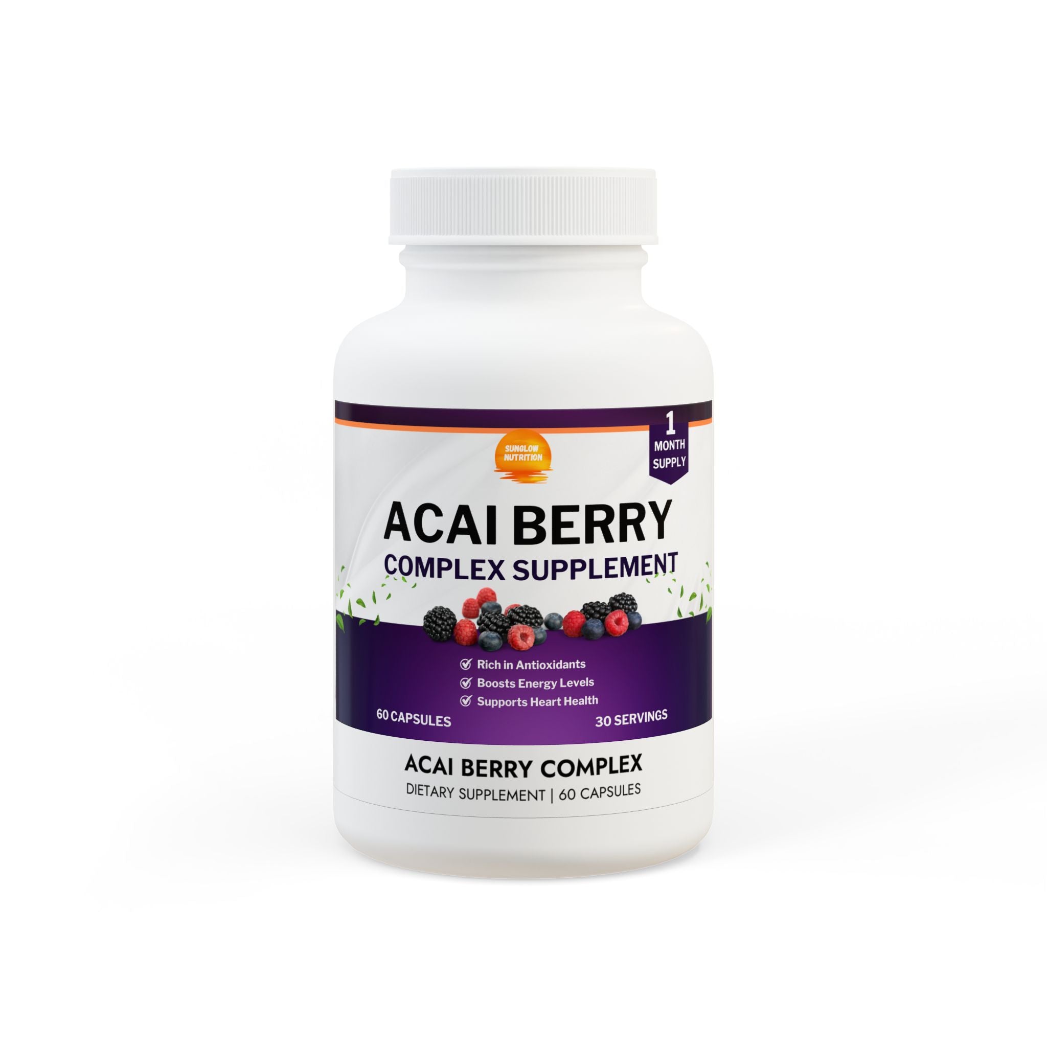 Acai Berry Complex Supplement (60 Capsules) - 12580 – Parcel of Pleasure